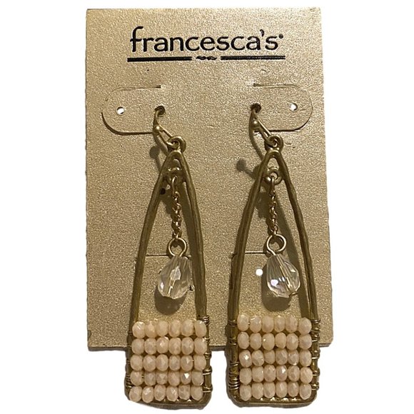 Francesca's Collections | Jewelry | Francescas Gold Dangle Beaded ...